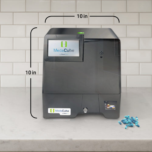 MedaCube Automatic Pill Dispenser - Holds Up to 16 Medications